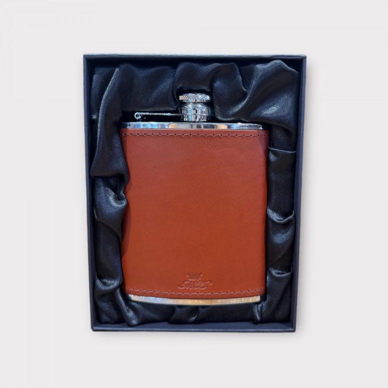 Chestnut Leather Flask - Whitford Merchants